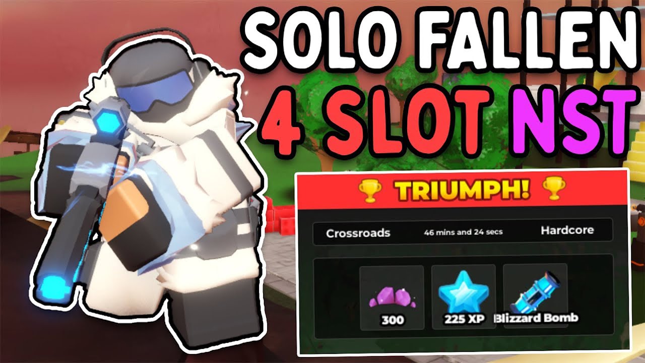 SOLO FALLEN TRIUMPH 4 TOWER SLOTS WITH NO SPECIAL TOWERS GUIDE | Roblox ...