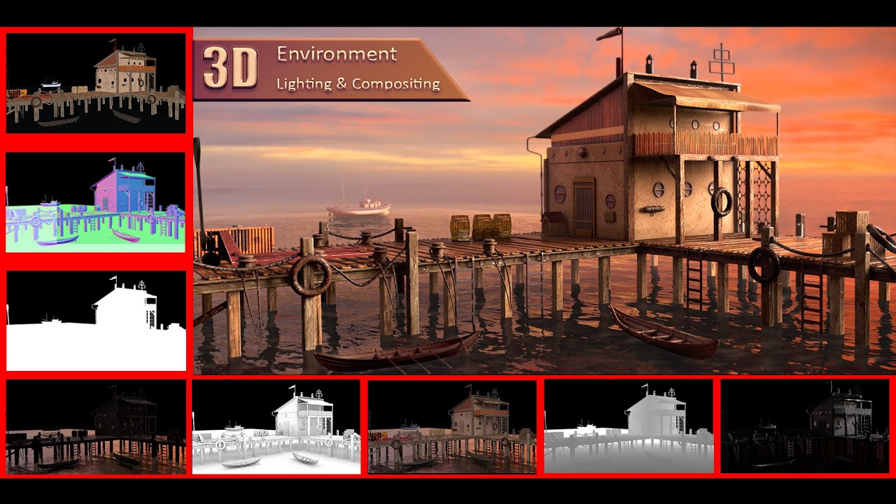 Nuke, Maya - Sea Side Storage Room ( Vray Lighting, CG Compositing ...
