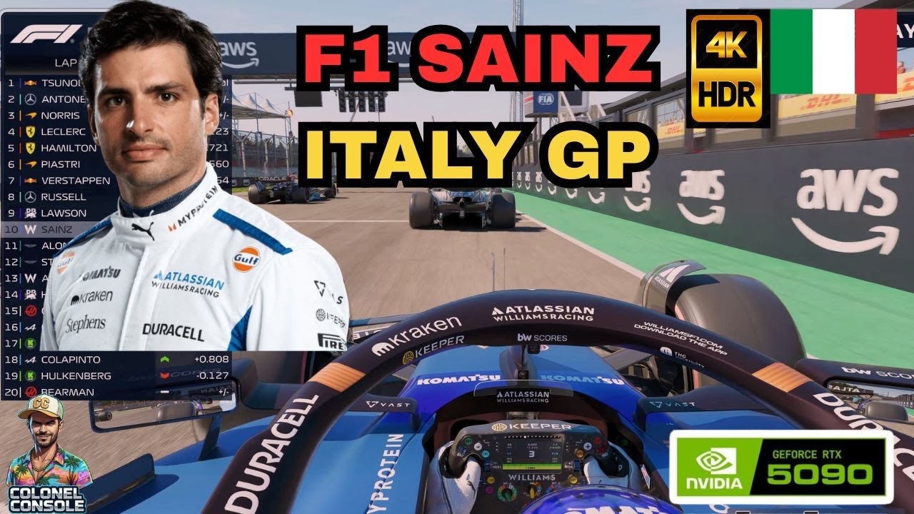 formula one Italy sunny Sainz GP - YouTube
