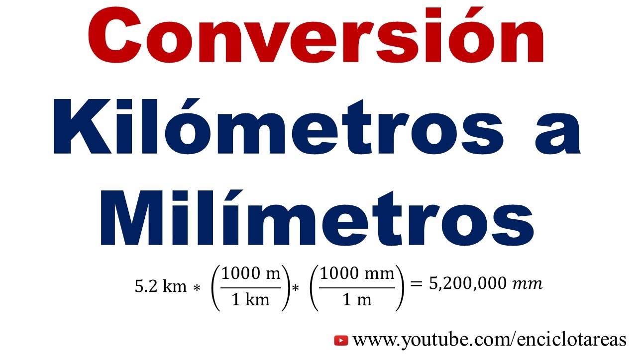 Convertir De Kilometros A Milimetros km A Mm YouTube