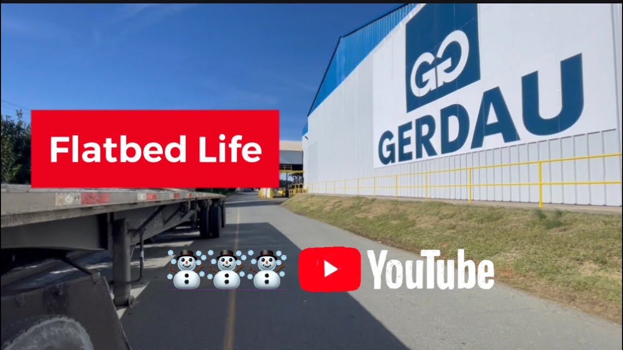 How to secure rebar Flatbed Trucking - YouTube