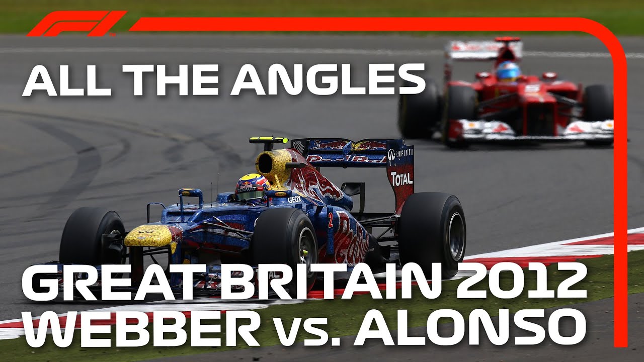 Webber And Alonso Duel At Silverstone | All The Angles | 2012 British ...