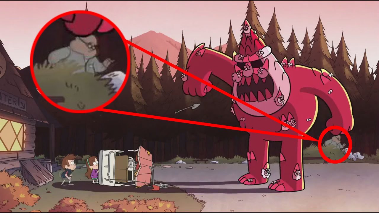 10 Easter Eggs Ocultos En Gravity Falls - YouTube