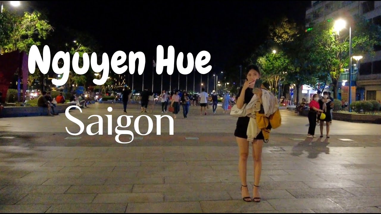Nguyen Hue Walking Street at Night - Ho Chi Minh City,Vietnam - YouTube