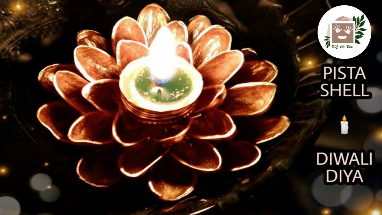 Floating diya / Floating candle craft - YouTube