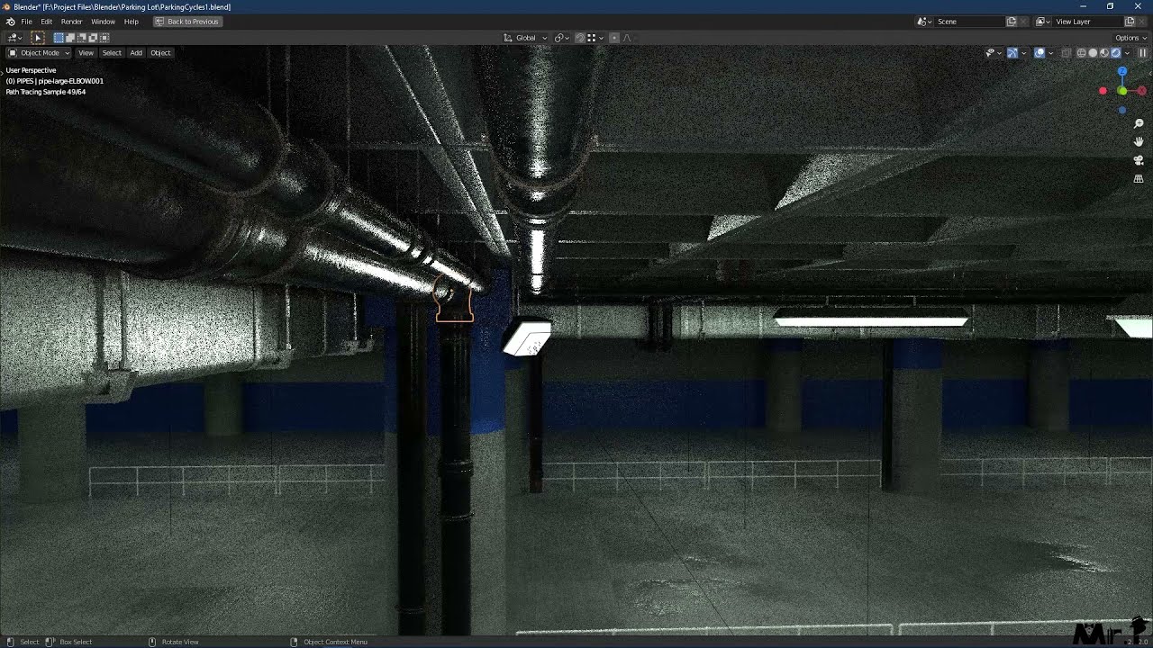 PARKING LOT || 3D Modeling and Rendering in Blender || Timelapse || Mr ...