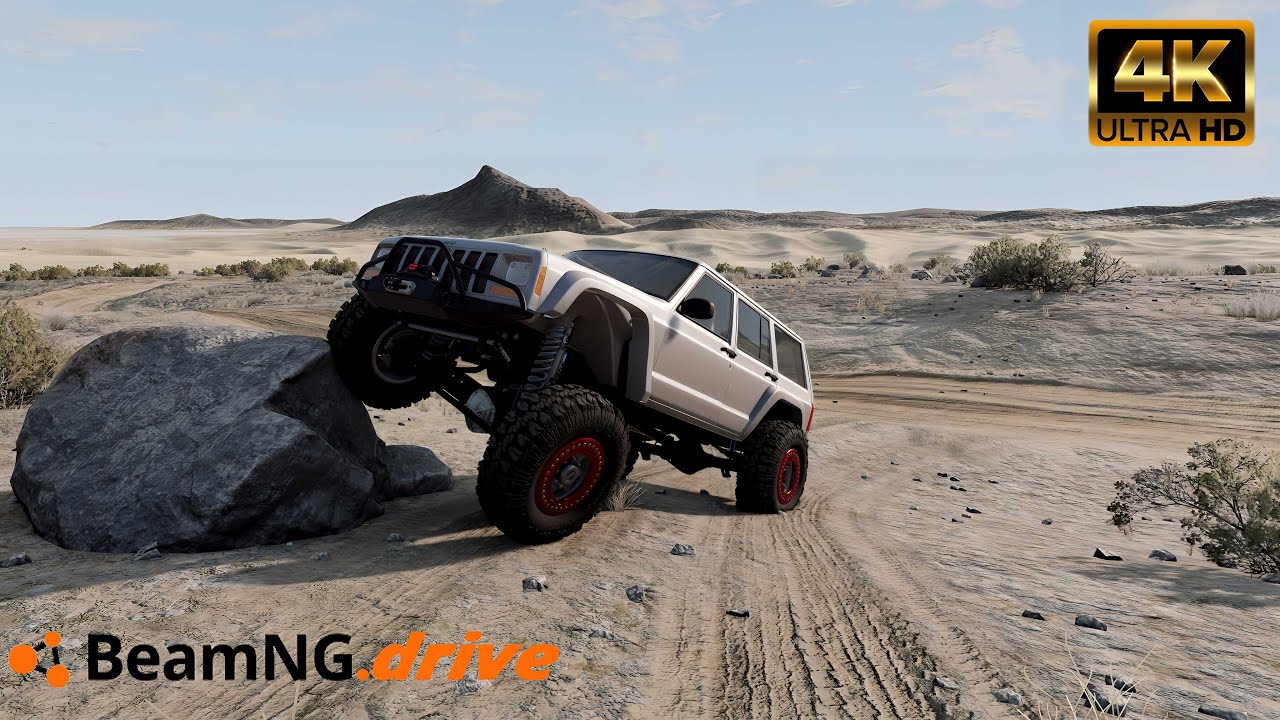 Jeep Cherokee XJ realistic Off Road Rock Crawling (Johnson Valley CA ...