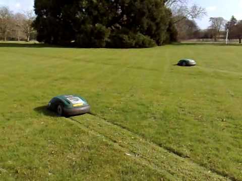 Three Robomow RL1000 - YouTube