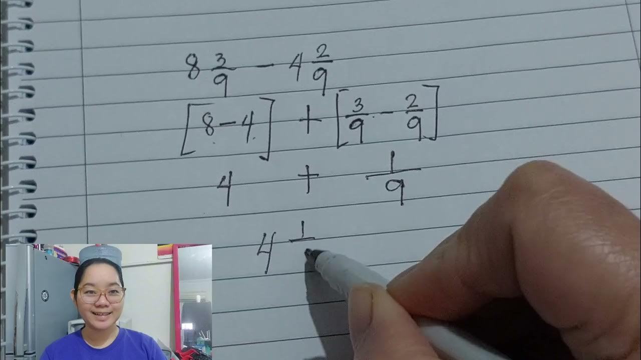 Addition and Subtraction of Similar Mixed Fractions #maths #mixedfractions #additionoffractions ...