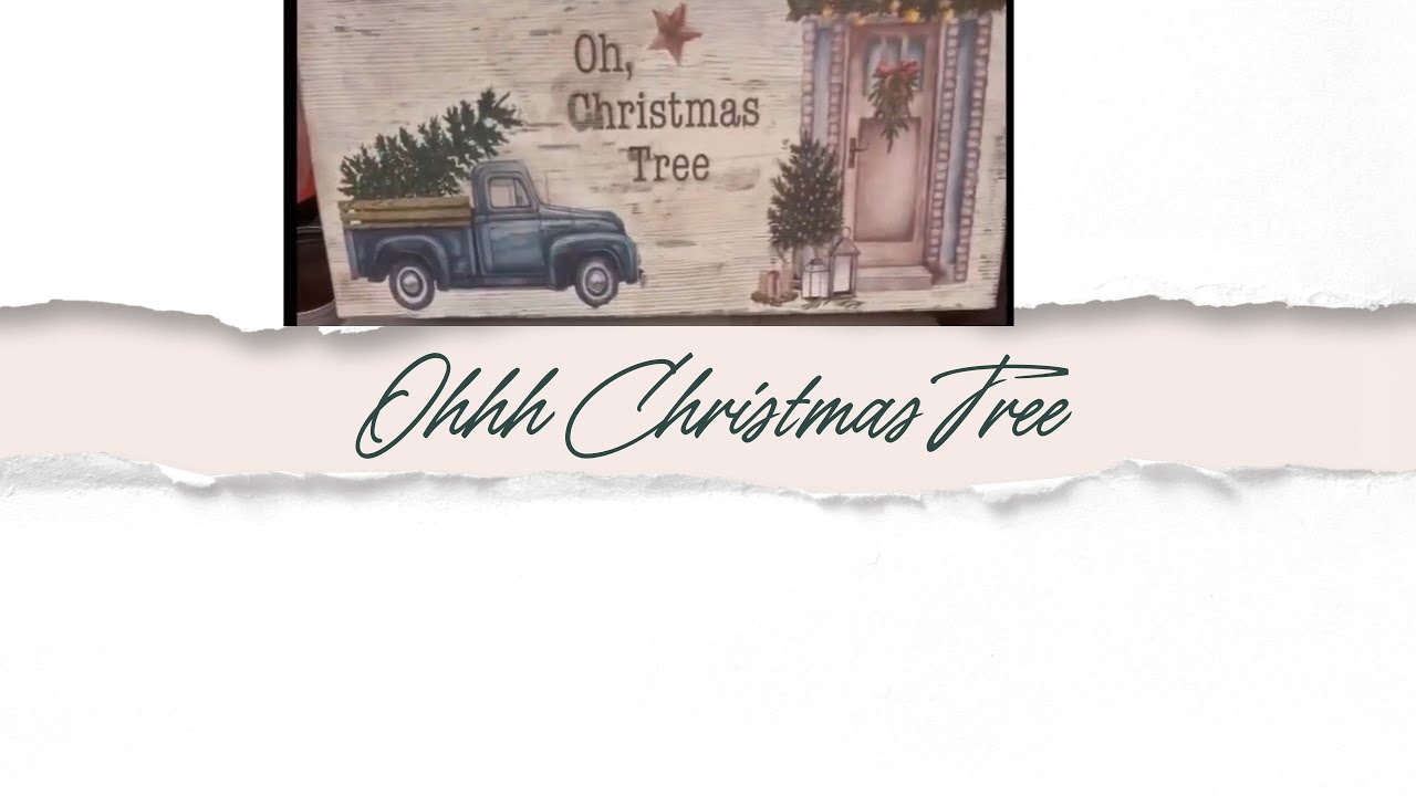 DIY Christmas Transfer Shelf Sitter - YouTube