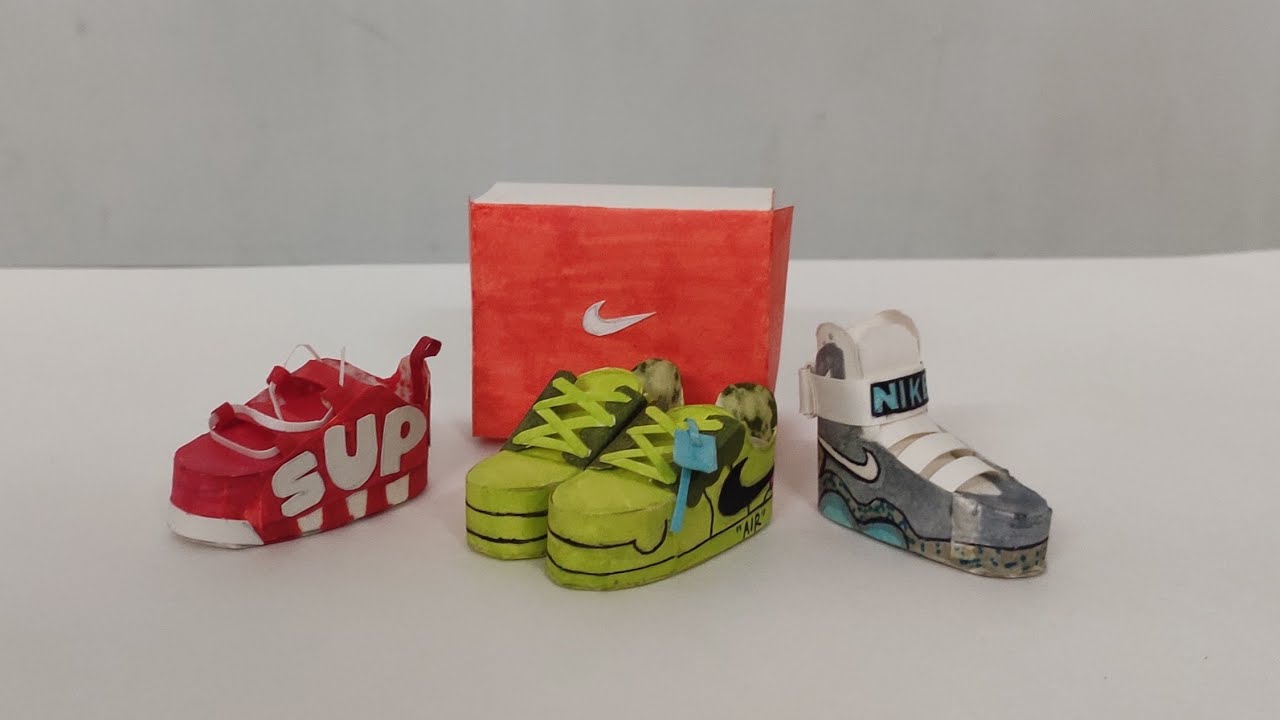How I made Off-White Nike Air Force 1 out of paper! - YouTube