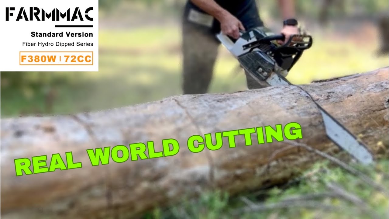 Neotec’s FarmMac F380W working firewood - YouTube