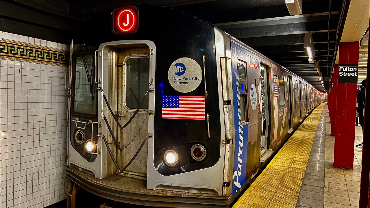 [Exclusive] R143 (J) Train with Halo Paramount wrap departing Fulton ...