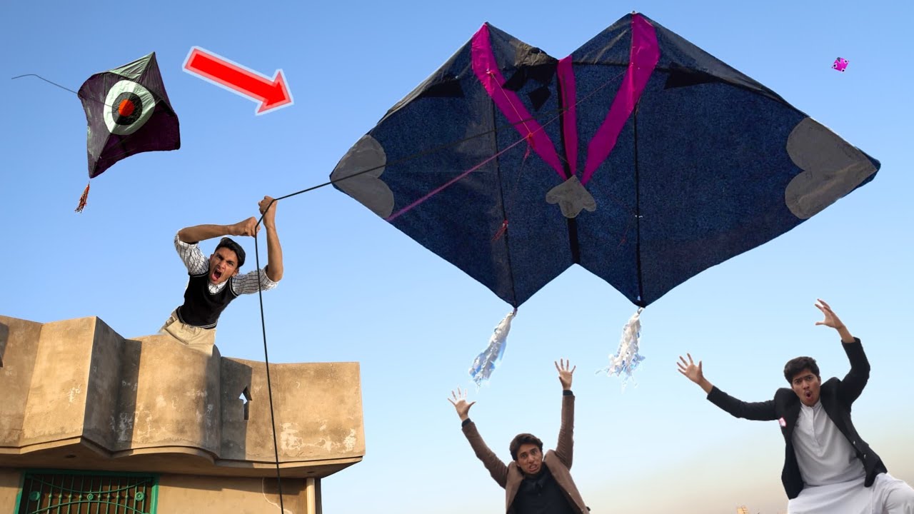New Design Double Kite Catch Nasir Roof | Double Kite - YouTube