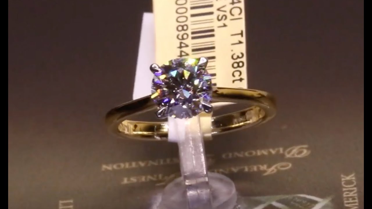 #96195 | T1.44ct/C1.34ct | Round Brilliant Solitaire with Hidden Halo | Set in 18ct Yellow Gold ...