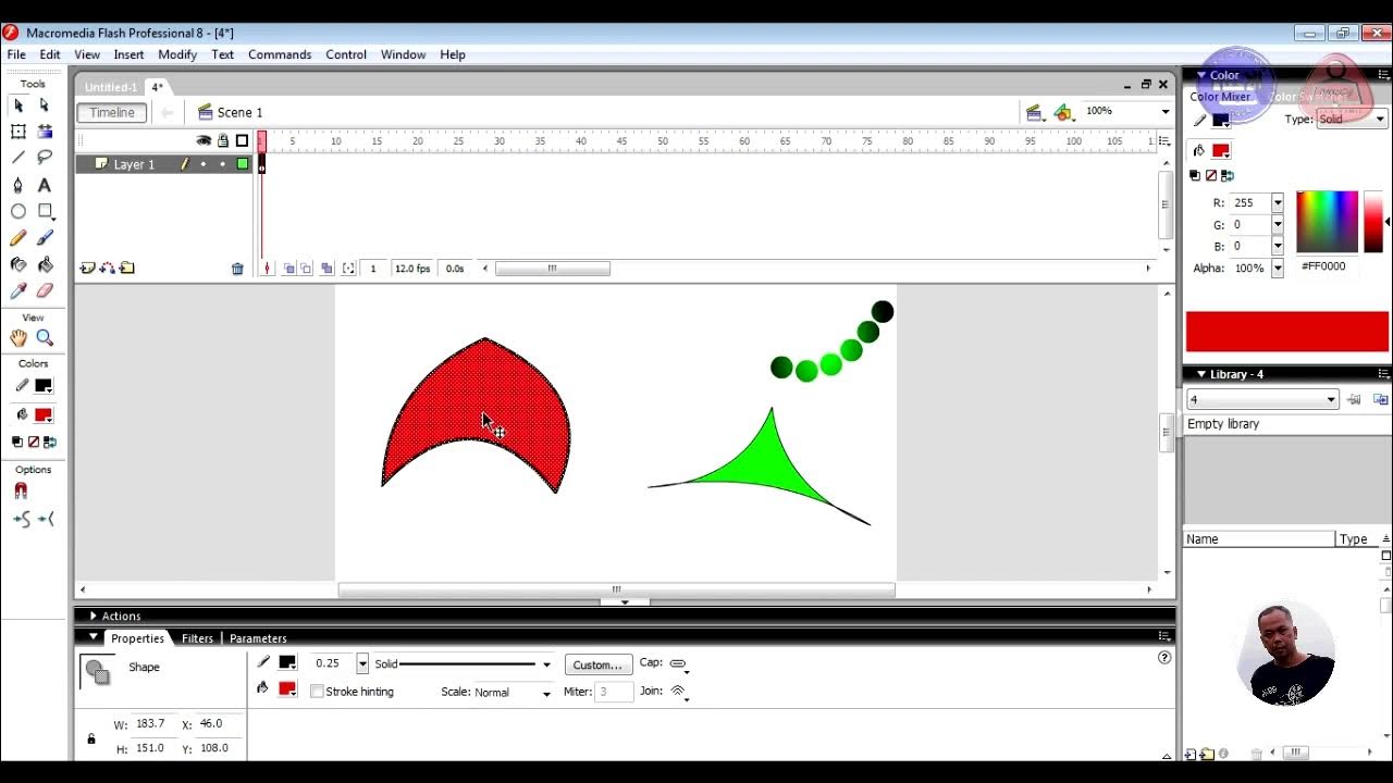 04 Yuk Belajar Animasi & Coding Pen Line Paint Bucket di Macromedia Flash 8 By AdeFK - YouTube