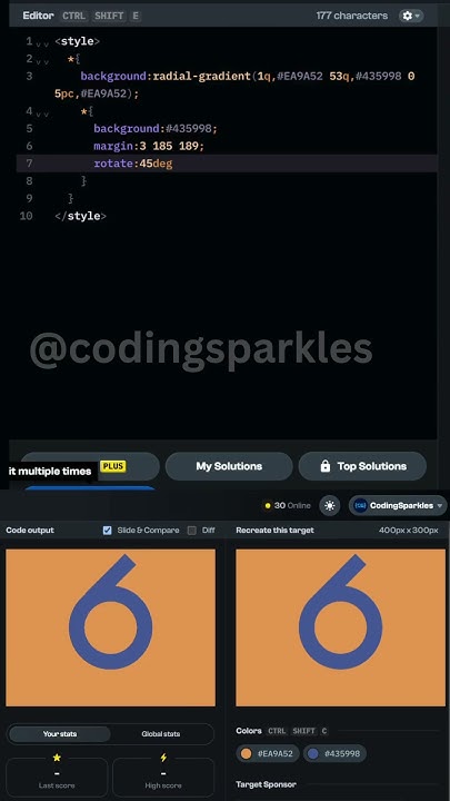 CSS Battle Daily Targets: December 21, 2024 | #htmlcss #html #css #shorts - YouTube