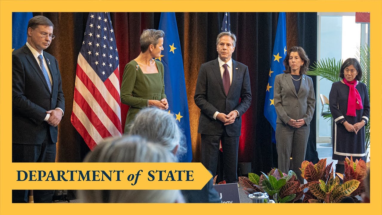 Secretary Blinken U.S.-EU Trade & Technology Council Ministerial Co ...