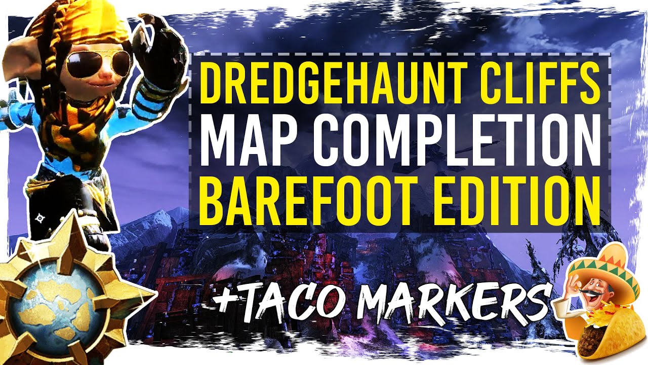 Guild Wars 2 - Dredgehaunt Cliffs Map Completion with TacO Markers ...