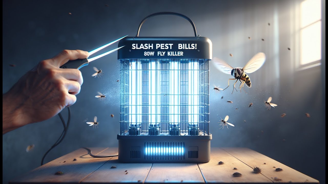 Heavy Duty Commercial Mosquito Killer Machine - 4 Tube 80W Insect ...