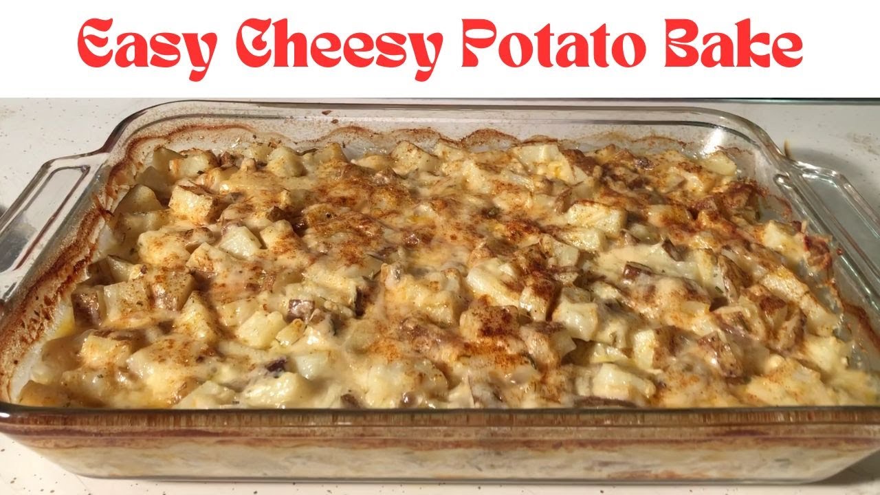 Easy Cheesy Secret Ingredient Potato Bake #easter - YouTube