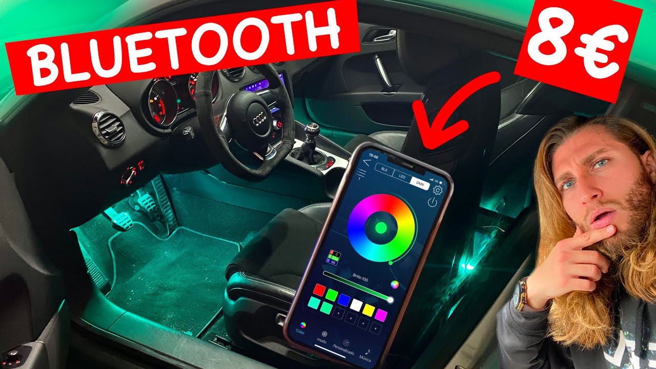 Como Instalar LUCES RGB LED en el Interior del Coche | APLICACION ...