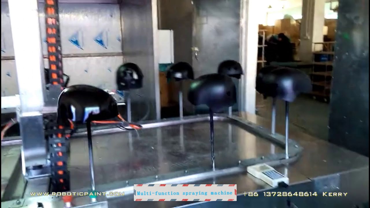 Conveyorised Multi Function Spray Paint Machine - YouTube