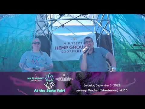 Jeremy Peichel (LPMN) SD66 Candidate at the State Fair - YouTube