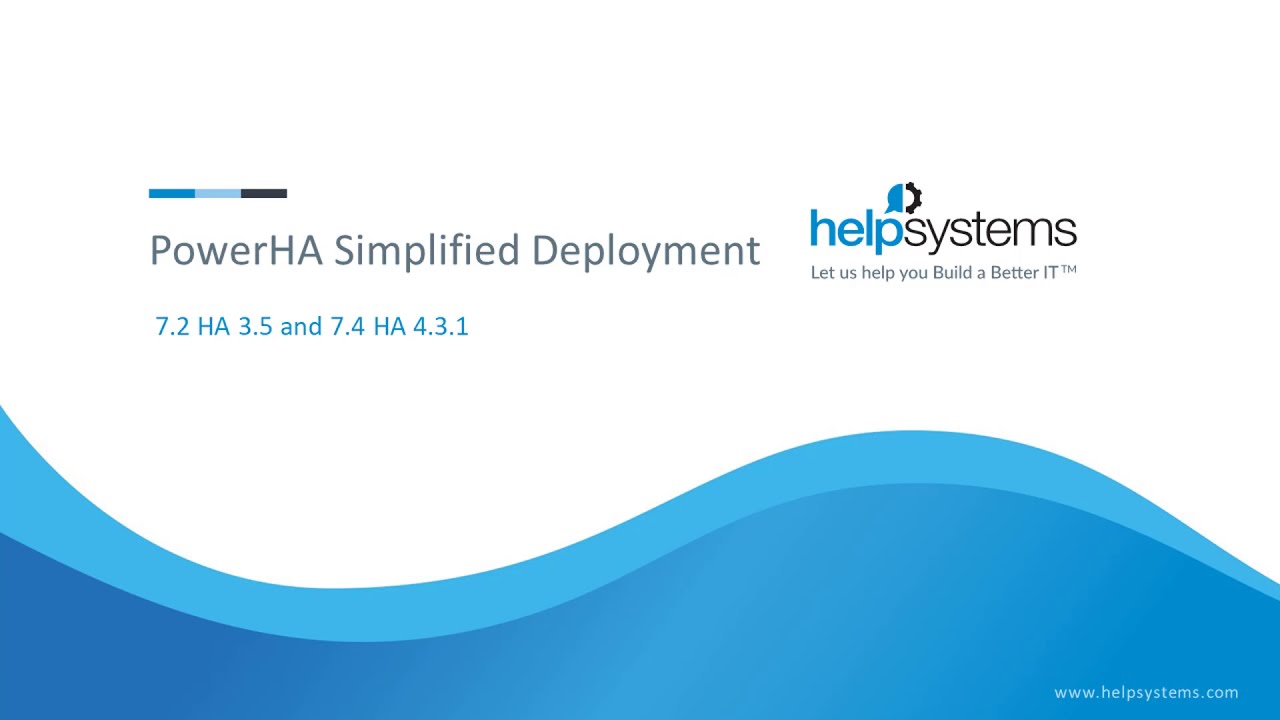 IBM i PowerHA Simplified Deployment of Geographic Mirroring - YouTube