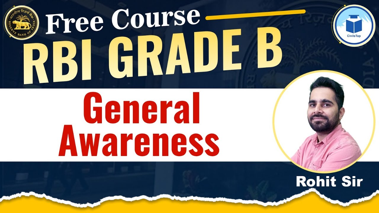 RBI GRADE B Free Course | General Awareness | CivilsTap - YouTube