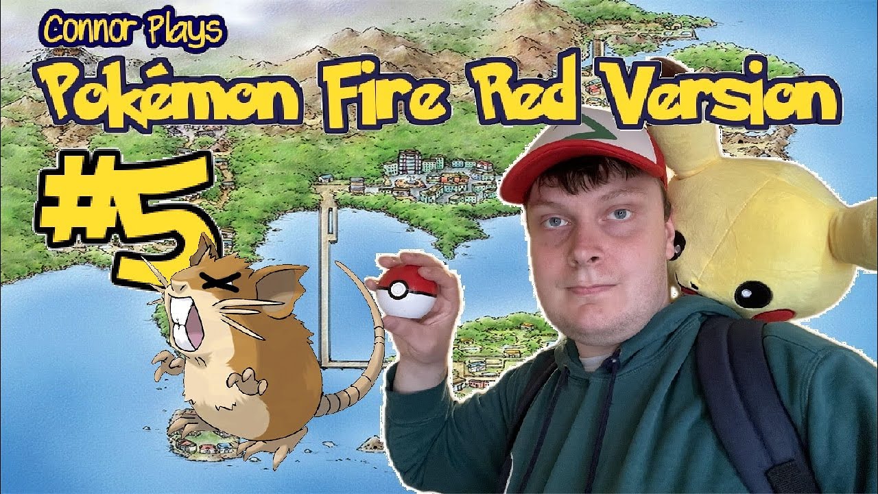 Connor Plays Pokémon Fire Red Episode 5 | The Death of Raticate - YouTube