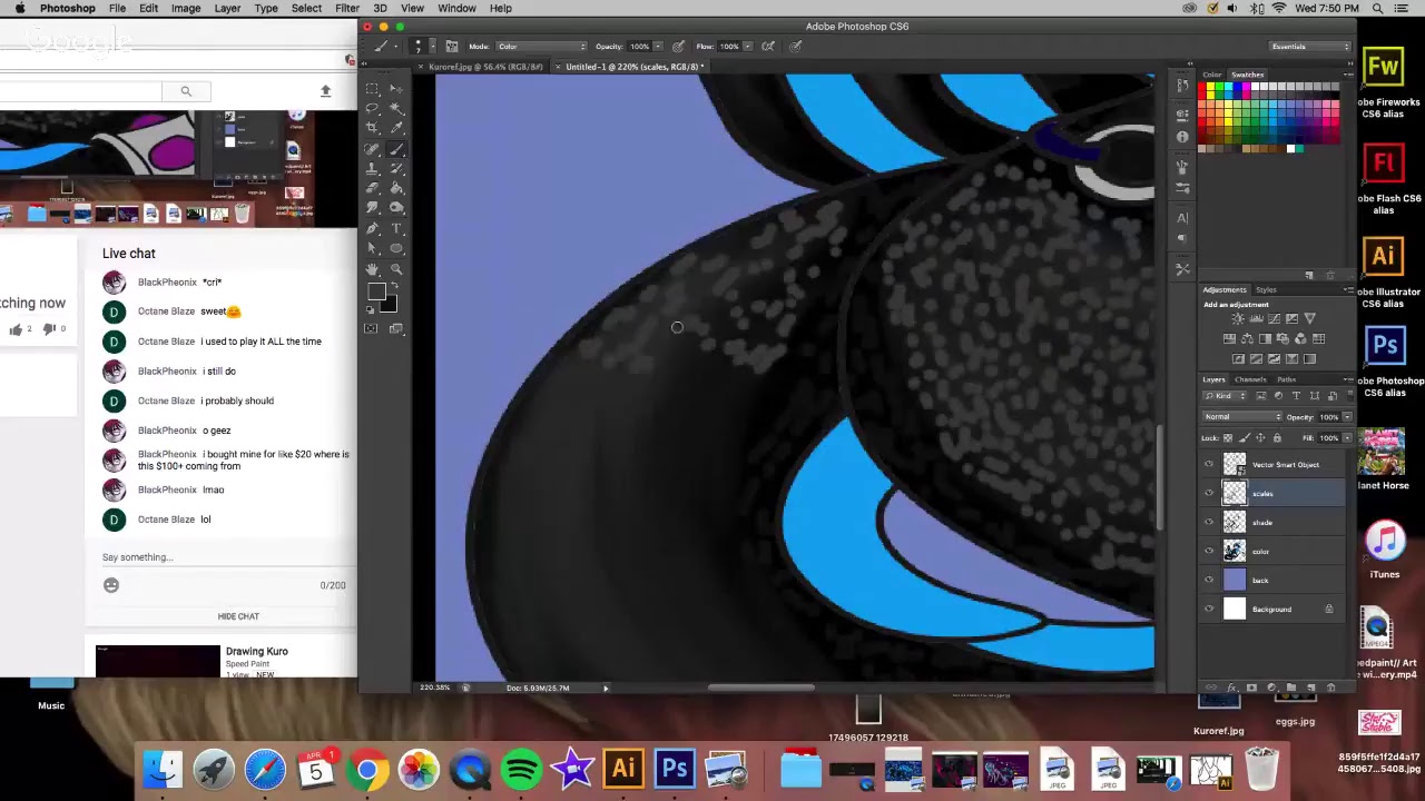 Drawing Kuro - YouTube