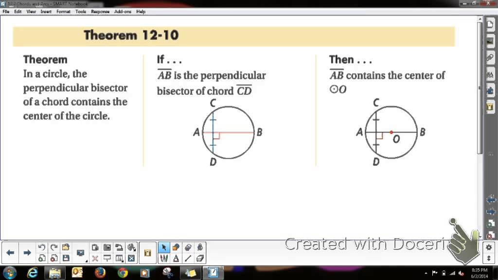 GEOMETRY- Circles: Chords & Arcs - YouTube
