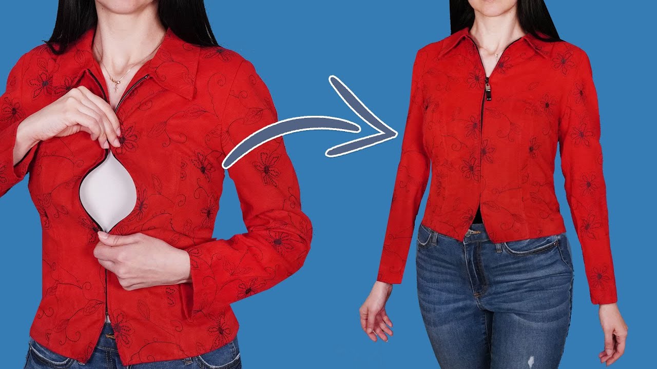 How to upsize a blouse/jacket without using any additional fabric ...