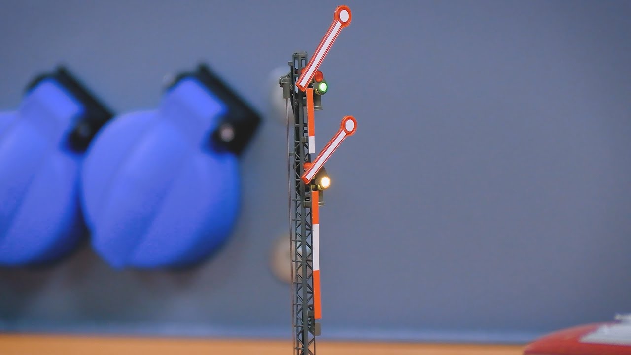 Formsignal H0 Viessmann mit Nachwippen auf der H0 Modellbahn - 4700 ...