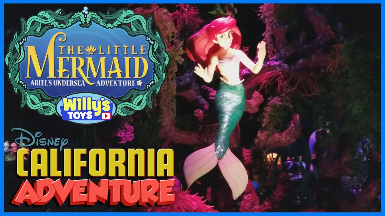 Tour of The Little Mermaid Ariel's Undersea Adventure Ride at ...
