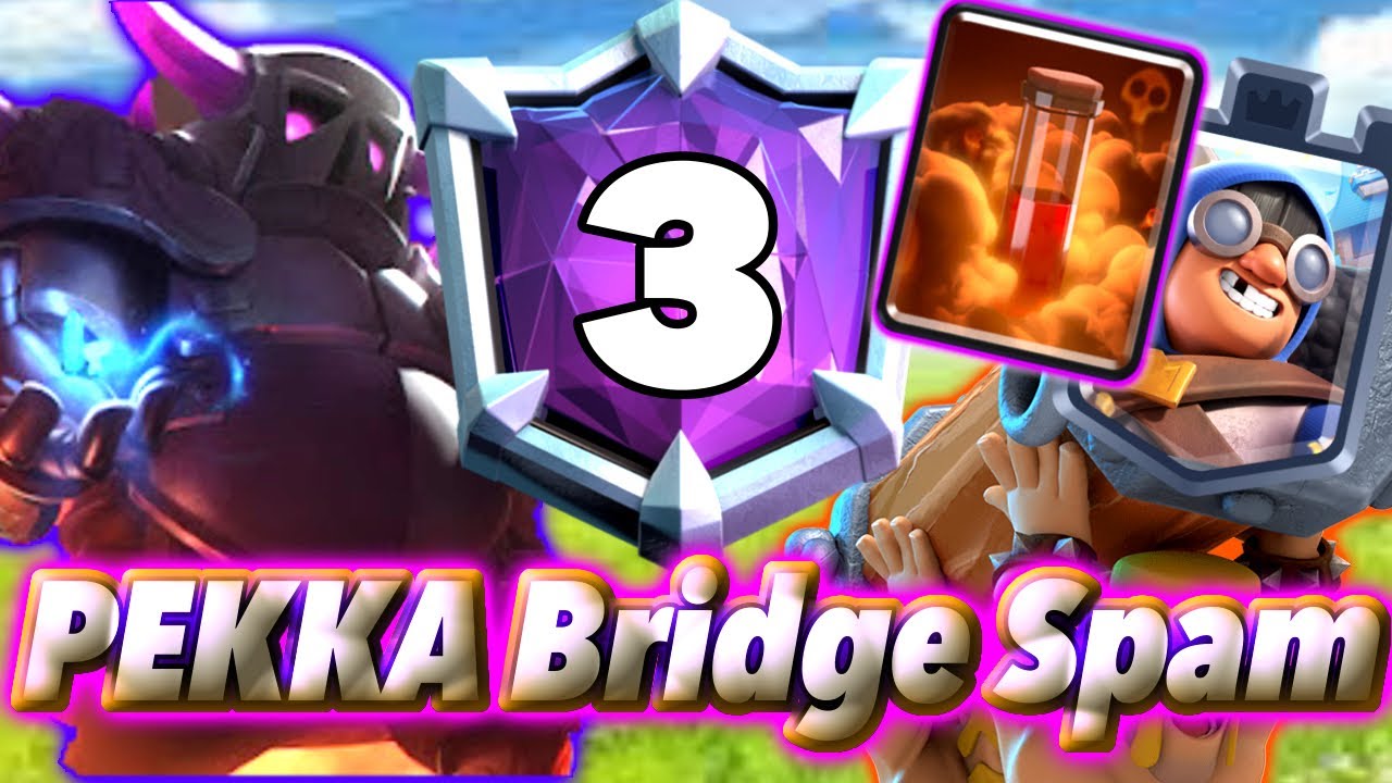 🌏#18🇯🇵#3 with PEKKA BRIDGE SPAM with Cannoneer&poison ️-Clash Royale ...