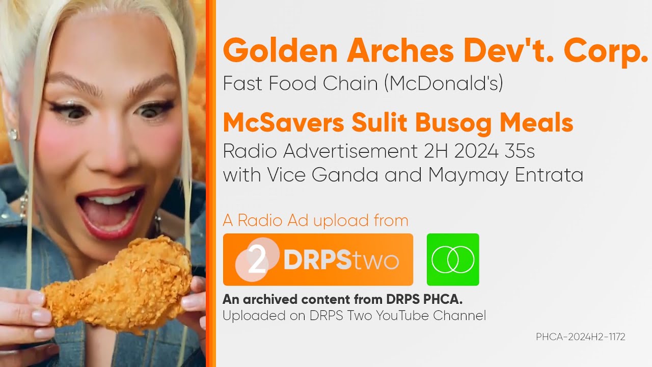 McDonald's McSavers Sulit Busog Meals Radio Ad 2H 2024 35s [ST] - YouTube