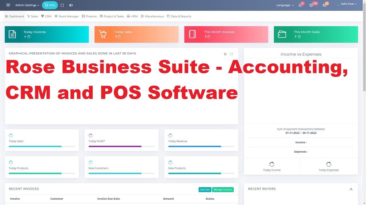 Rose Business Suite - Accounting, CRM and POS Software #crm #accounting ...