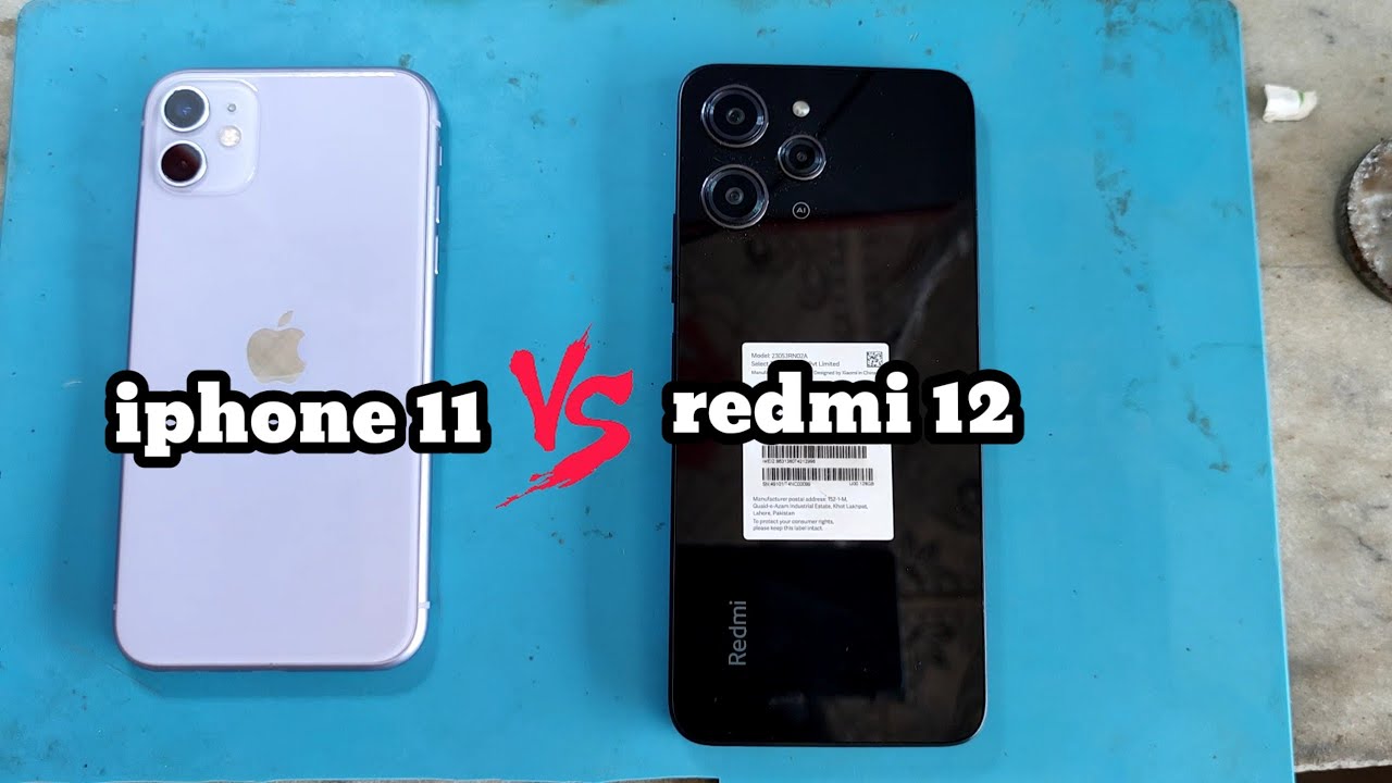 redmi 12 vs iphone 11 speed test - YouTube