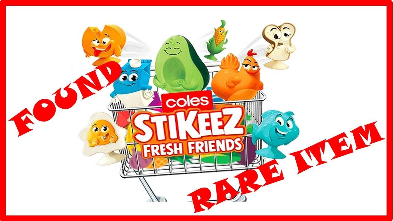 [PACK OPENING] COLES STIKEEZ FOUND RARE ITEM MINIATURE - YouTube
