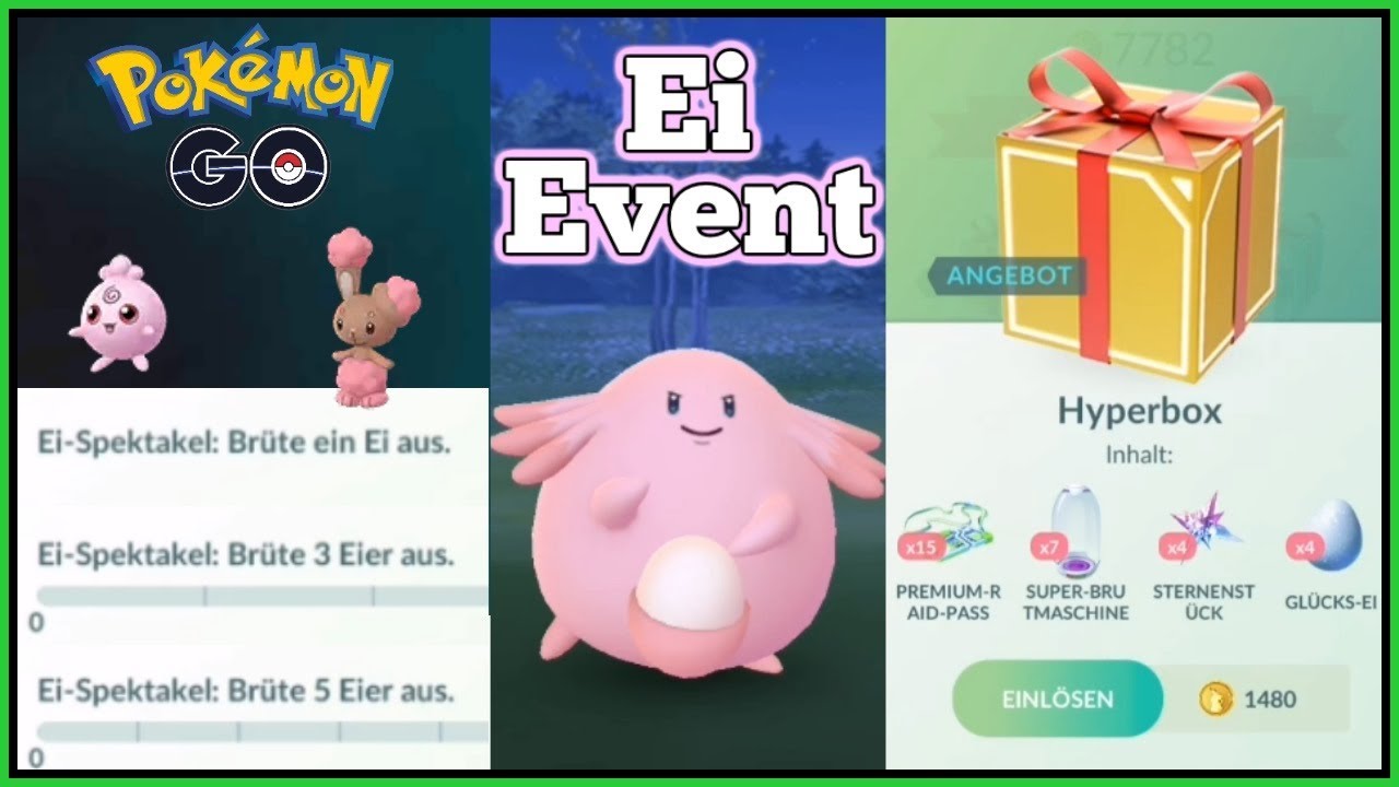 Ei Event mit neuen Shiny (Haspiror + Fluffeluff), Feldforschungen und ...