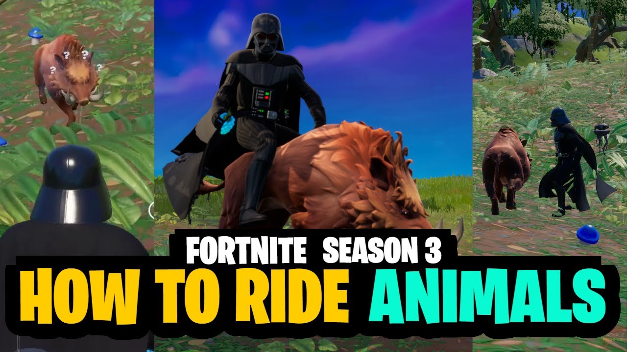 Fortnite HOW TO RIDE Wolf / How to Ride Boar (Jump on a Wolf or Boar's ...