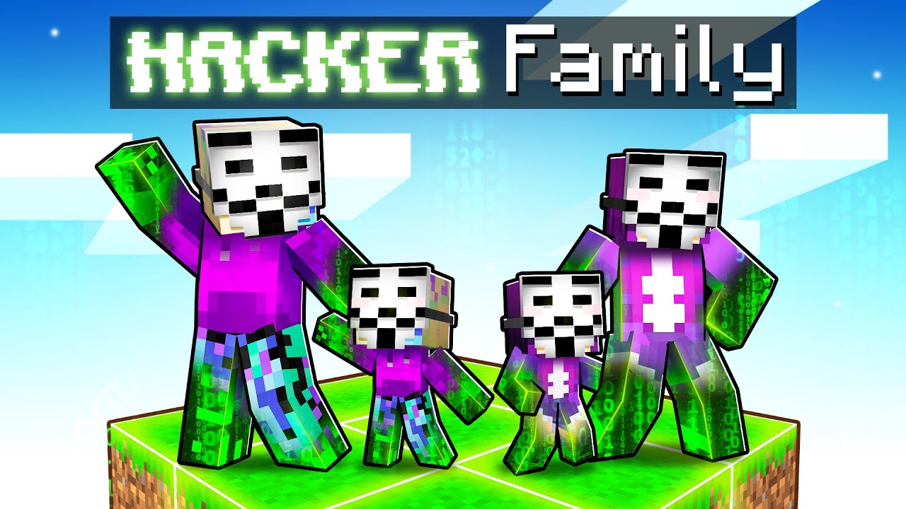 Having a HACKER FAMILY in Minecraft! - YouTube