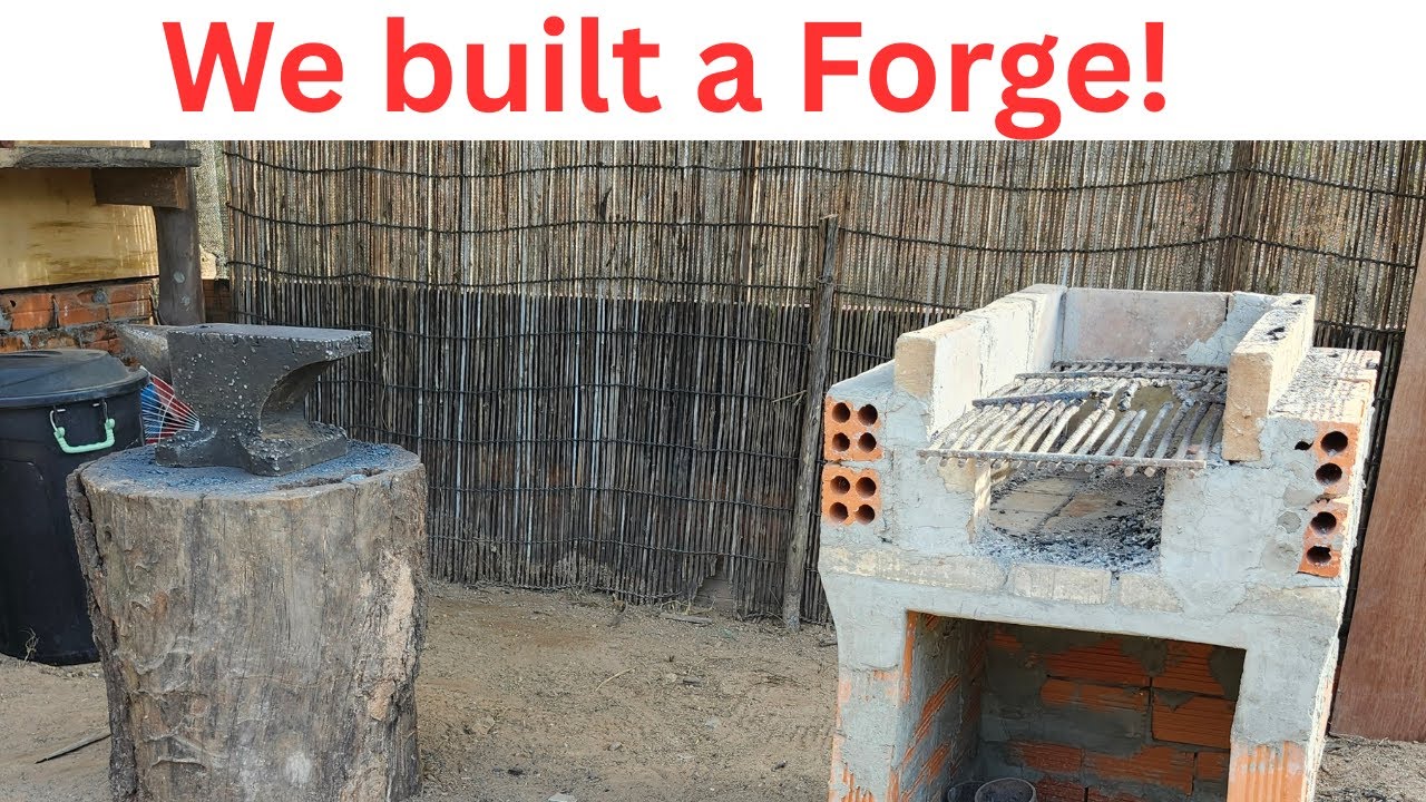 We Built a Homemade Blacksmithing Forge! - YouTube