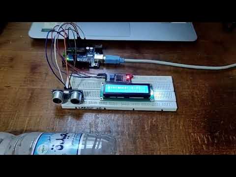 Calculate distance with ultrasonic sensor "test Arduino" - YouTube