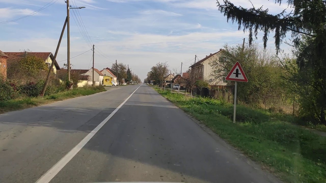 Vožnja kroz slavonsko selo Vrbovu, Brodsko posavska županija - YouTube