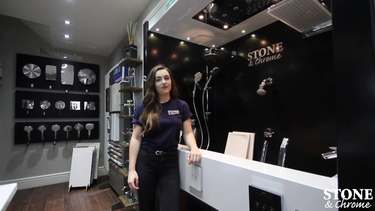 Stone & Chrome - Working Hansgrohe Shower Display! - YouTube