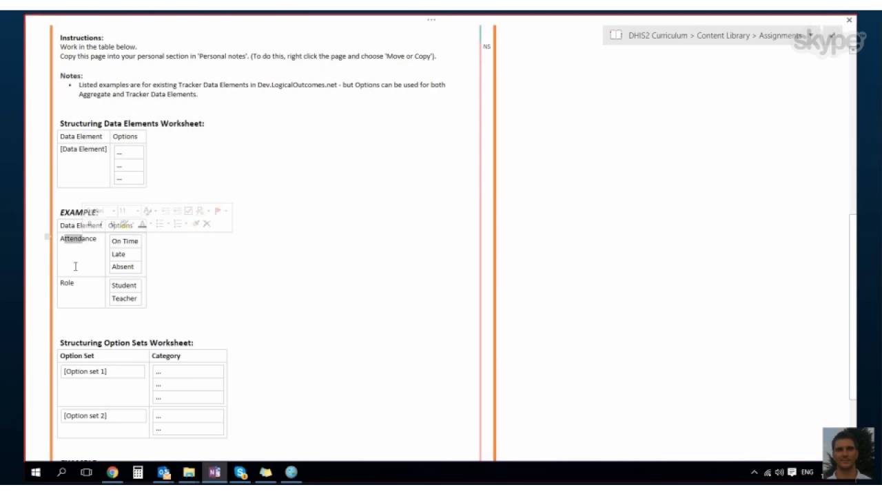 DHIS2 Assignment: Structuring Option Sets - YouTube