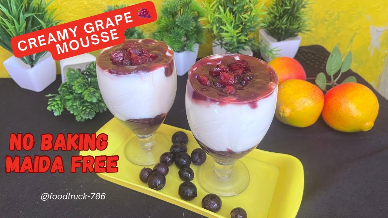 Warning: This creamy grape mousse is highly addictive! Enjoy 🤤🤩 - YouTube